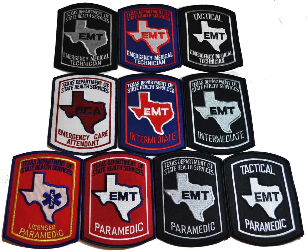 Texas State EMS Certification Patches | MedStar911